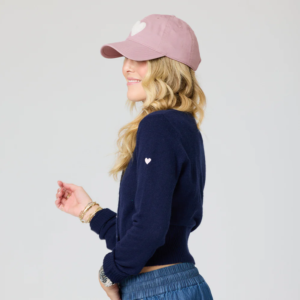 KR Imperfect Chenille Heart Hat - Mauve Cream - Kerri Rosenthal – Twist ...