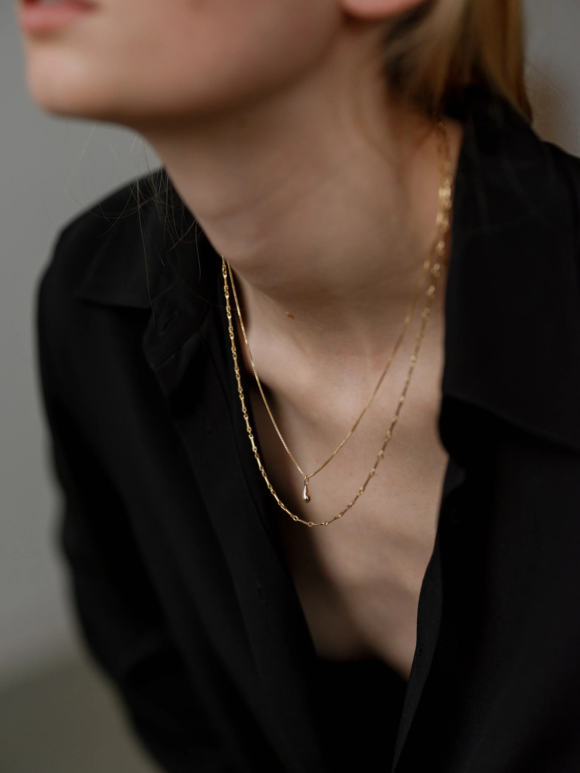 Cara Necklace - 18" - Gold - Lisbeth – Twist Fashions Inc.