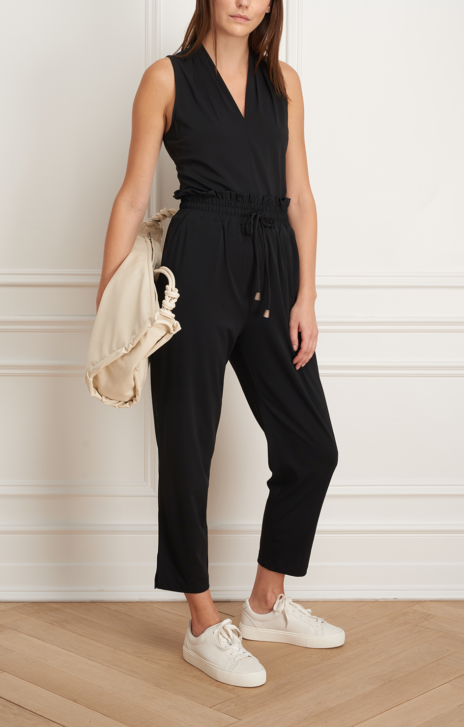 High Waisted Pant - Black - Iris Setlakwe – Twist Fashions Inc.